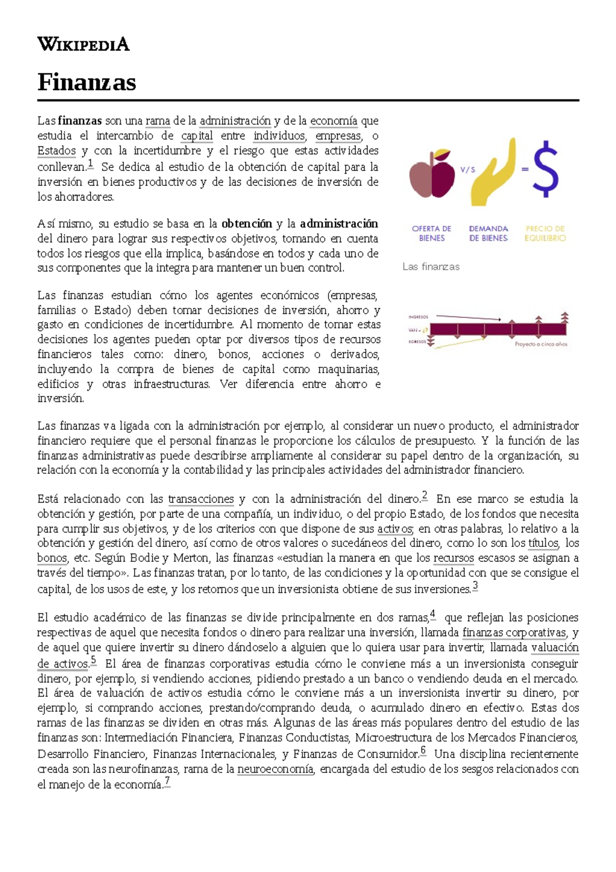 FINANZAS PRIVADAS Y PUBLICAS - Las finanzas Finanzas Las finanzas son ...