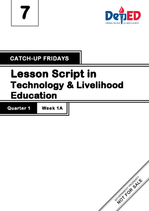 Tletvl HE Cookery 10 12 Quarter 1 Module 4- Week4 - Technology and ...