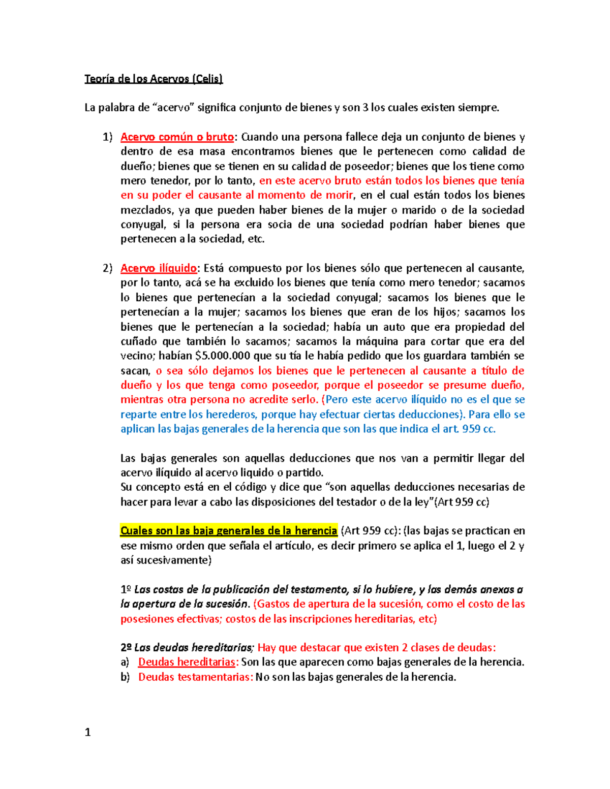 Teoría de los Acervos Resumen - Teoría de los Acervos (Celis) La ...