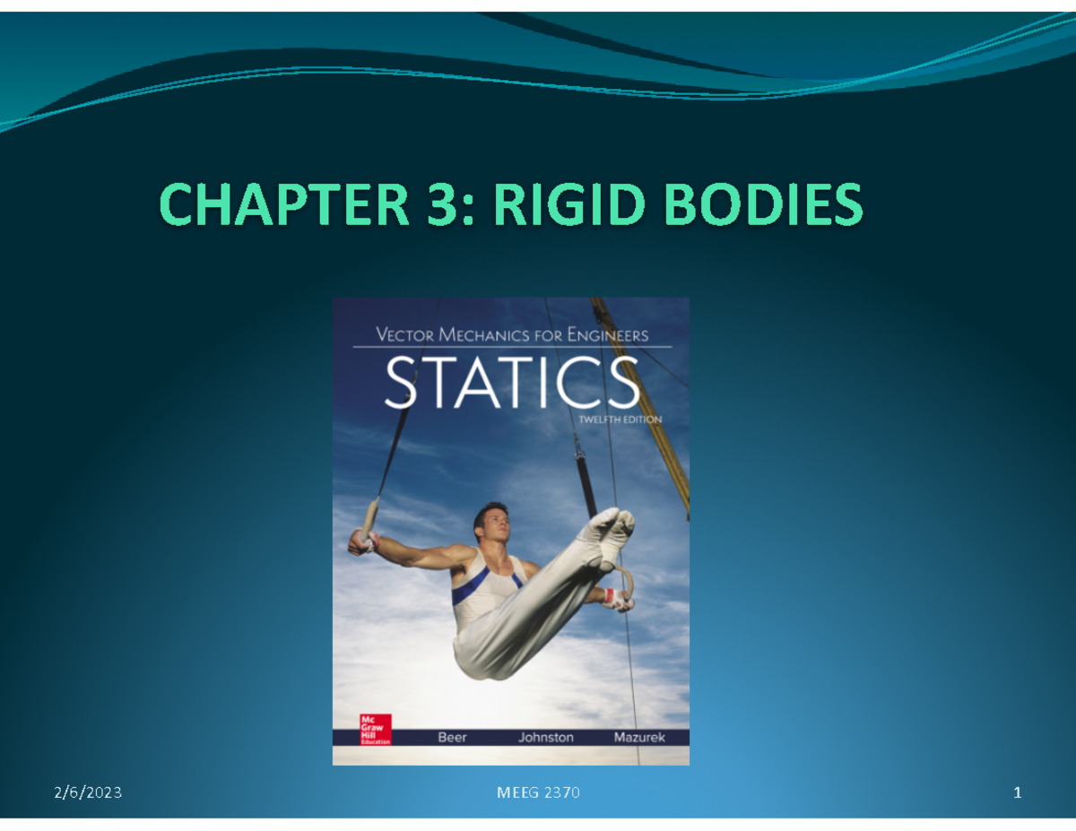 CHAP3-01 - statics - beer - CHAPTER 3: RIGID BODIES Assignment ...