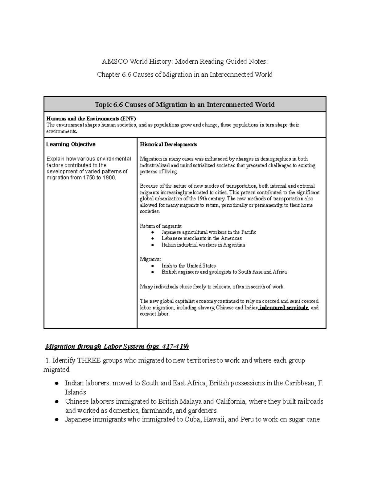 Amsco 66 Causes of Migration - 6308763 - Google Docs - AMSCO World ...