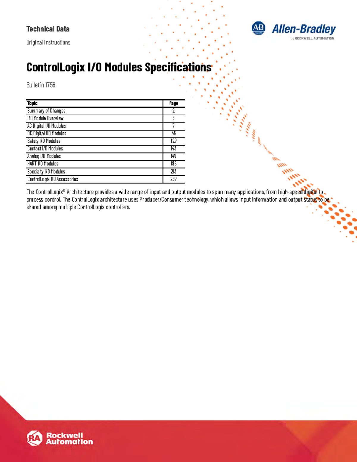 Modulos Control Logix - ñlmpkjl - Technical Data ####### Original ...
