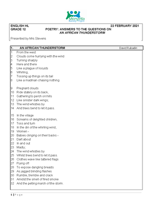 Cartoons and Advertisement Questions - ENGLISH HOME LANGUAGE GRADE 12 ...