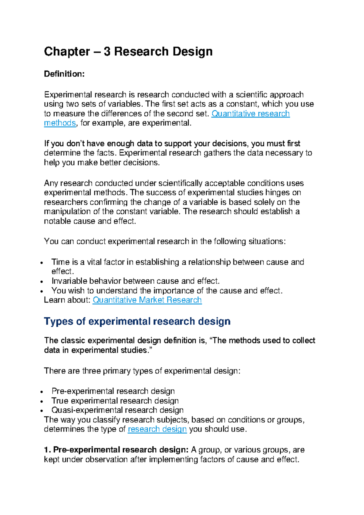 Sweet gifs%2FChapter%203%20Notes - Chapter – 3 Research Design ...