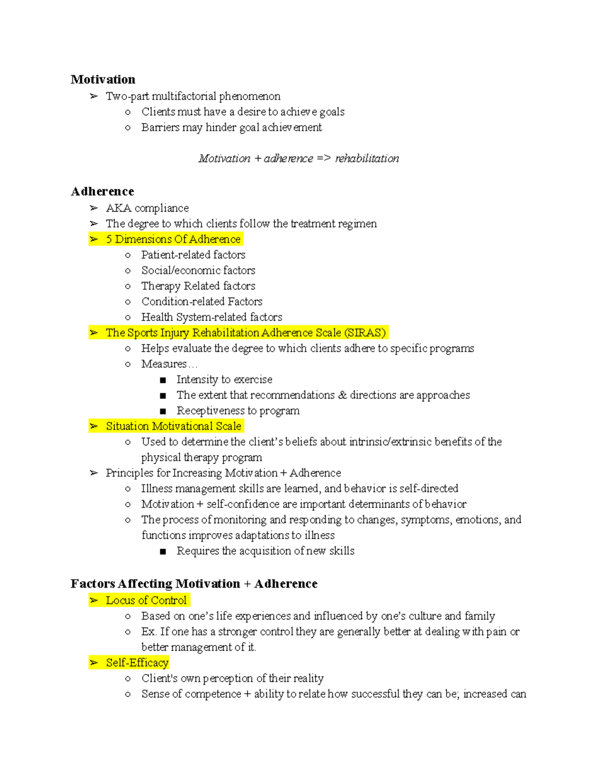 Chapter 6 motivation, adherence, collaboration, and treatment planning ...