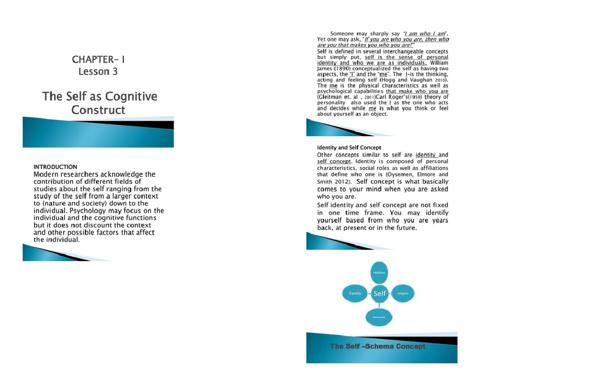 Understanding the self lesson 3 - Bachelor of Elementary Education ...