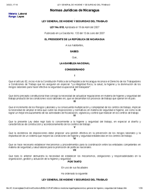 Código penal Nicaragua Ley 641 - El Presidente de la República de ...