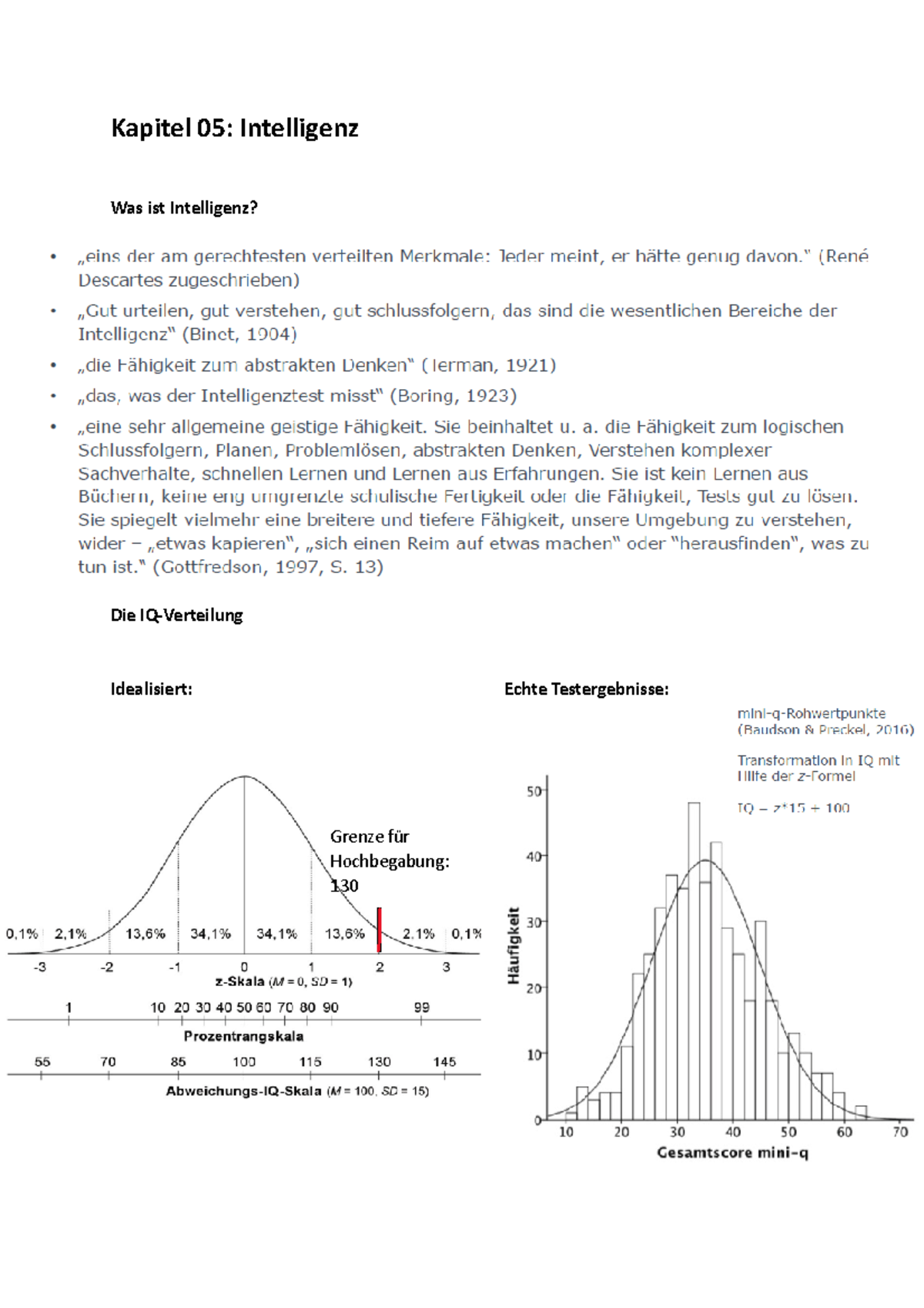 Kapitel 05 - Intelligenz - Kapitel 05: Intelligenz Was ist Intelligenz ...