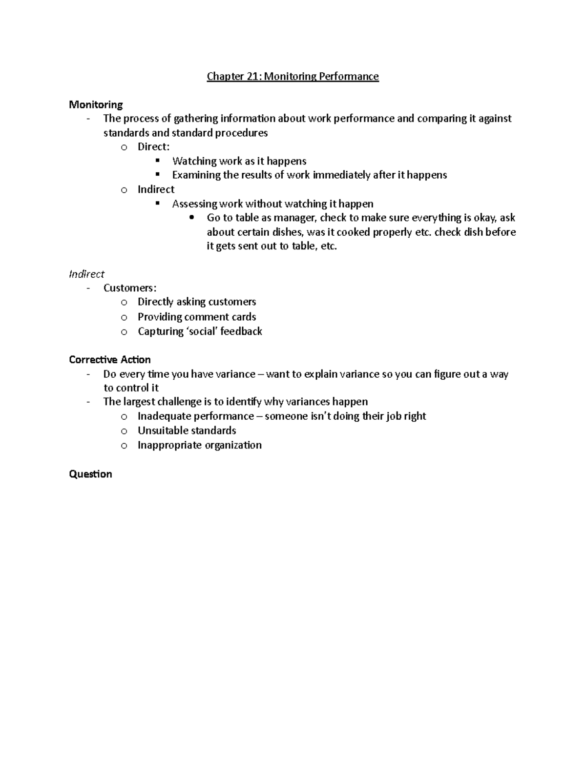 Chapter 21 Monitoring Performance - Chapter 21: Monitoring Performance ...