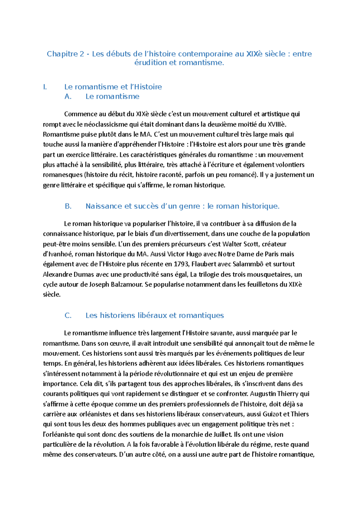 Chapitre-2 - Notes de cours 2 - Chapitre 2 - Les débuts de l’histoire ...