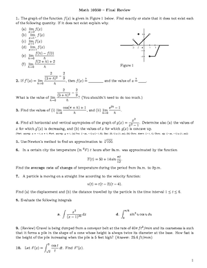 10350 Mono Concave Summary - Math 10350 – Monotonicity and Concavity ...