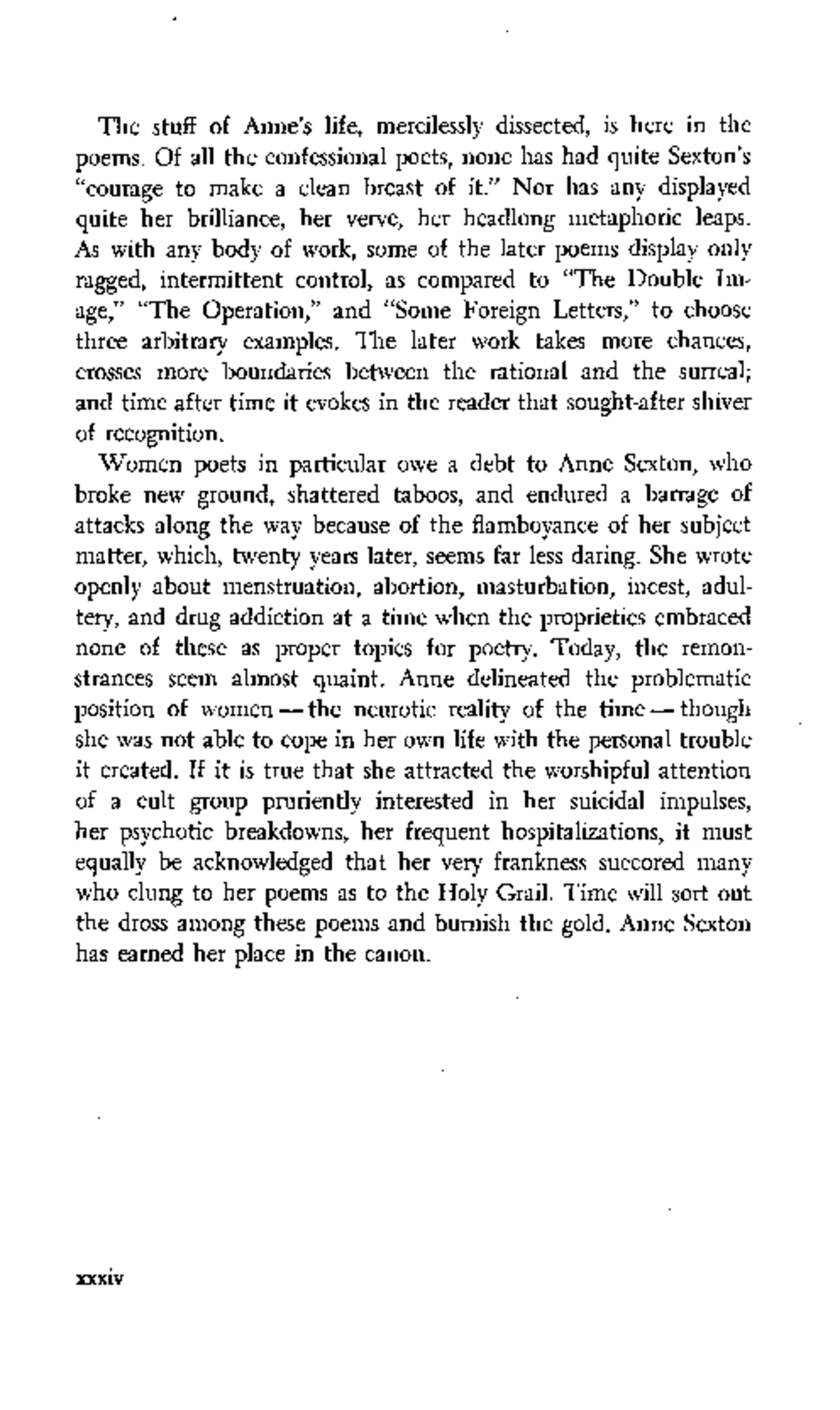 Anne Sexton - The Complete Poems 30 - The stuff of Anne's life ...