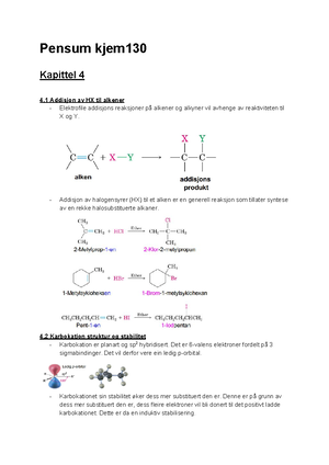 Øve til prøve kapittel 1 og 2 i kjemi 1 - Makronivå, mikronivå og kjemispråk s 10 Makronivå ...