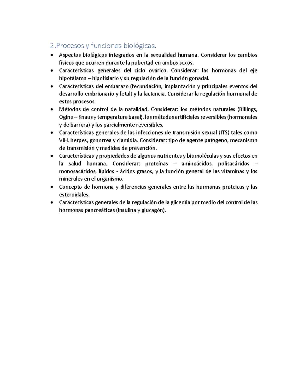 Biologia segunda parte - 2 y funciones biolÛgicas. • Aspectos ...