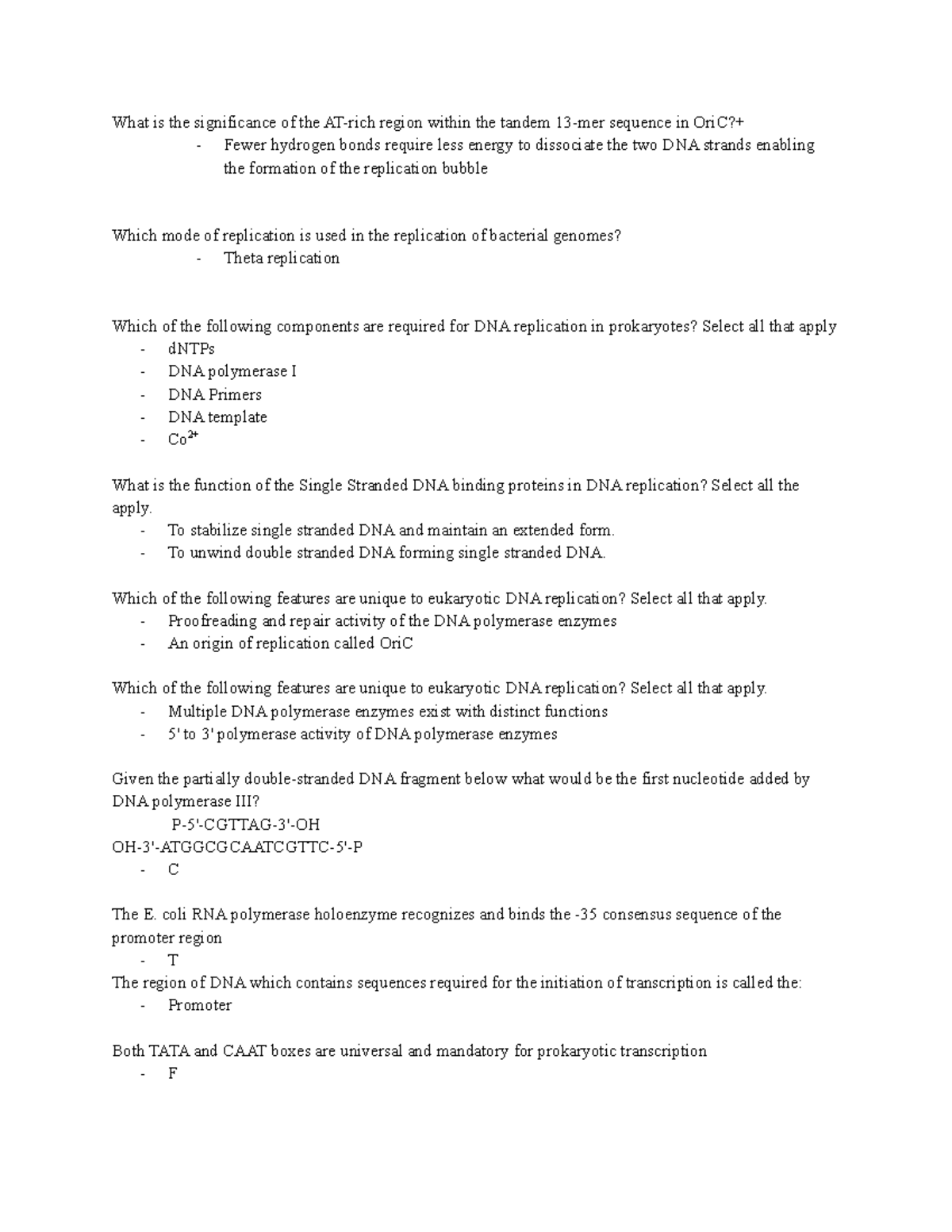 MBG 2040 2021 fall exam practice w answers - What is the significance ...