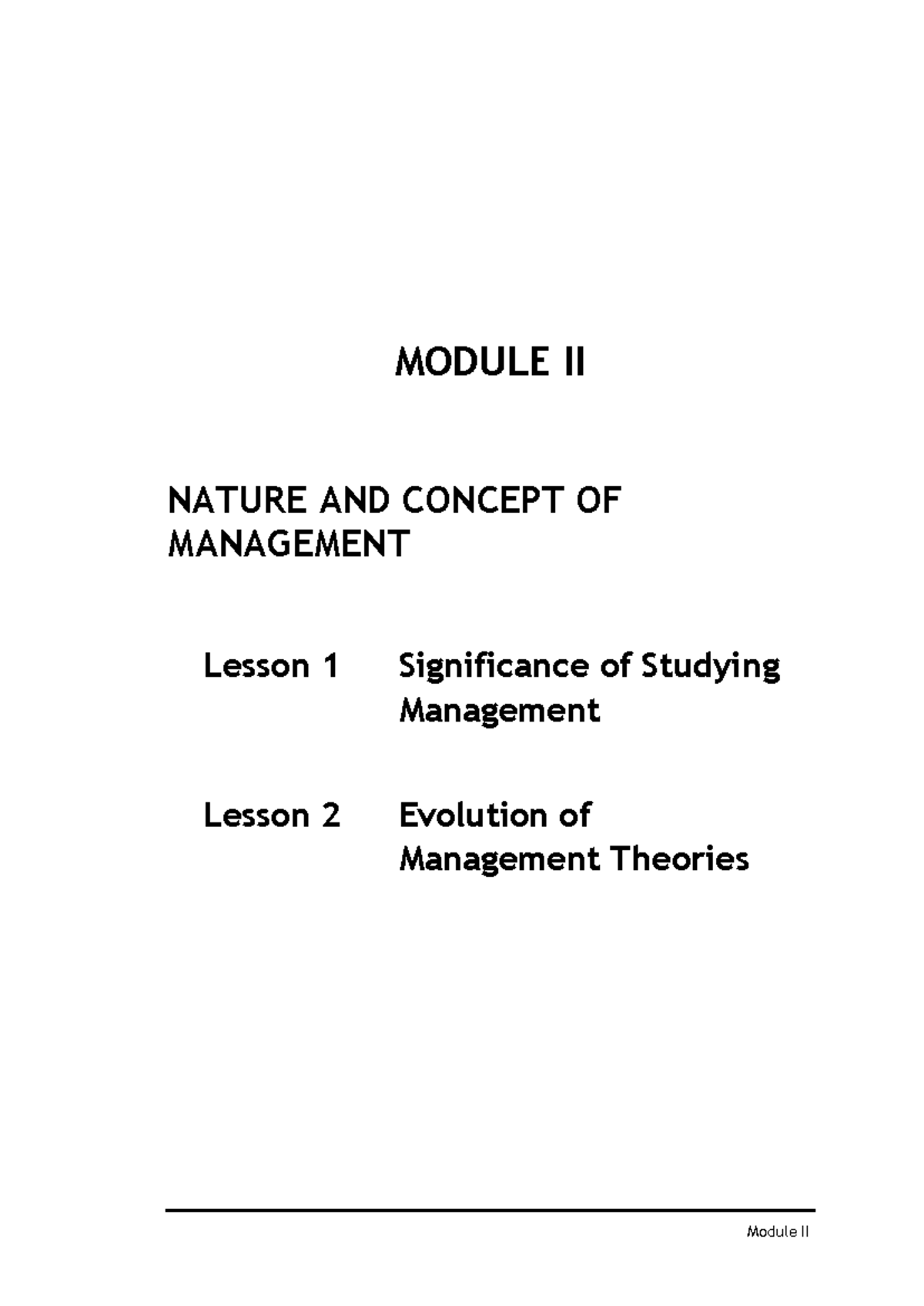 EE 163 Module II - Study well - Module II MODULE II NATURE AND CONCEPT ...