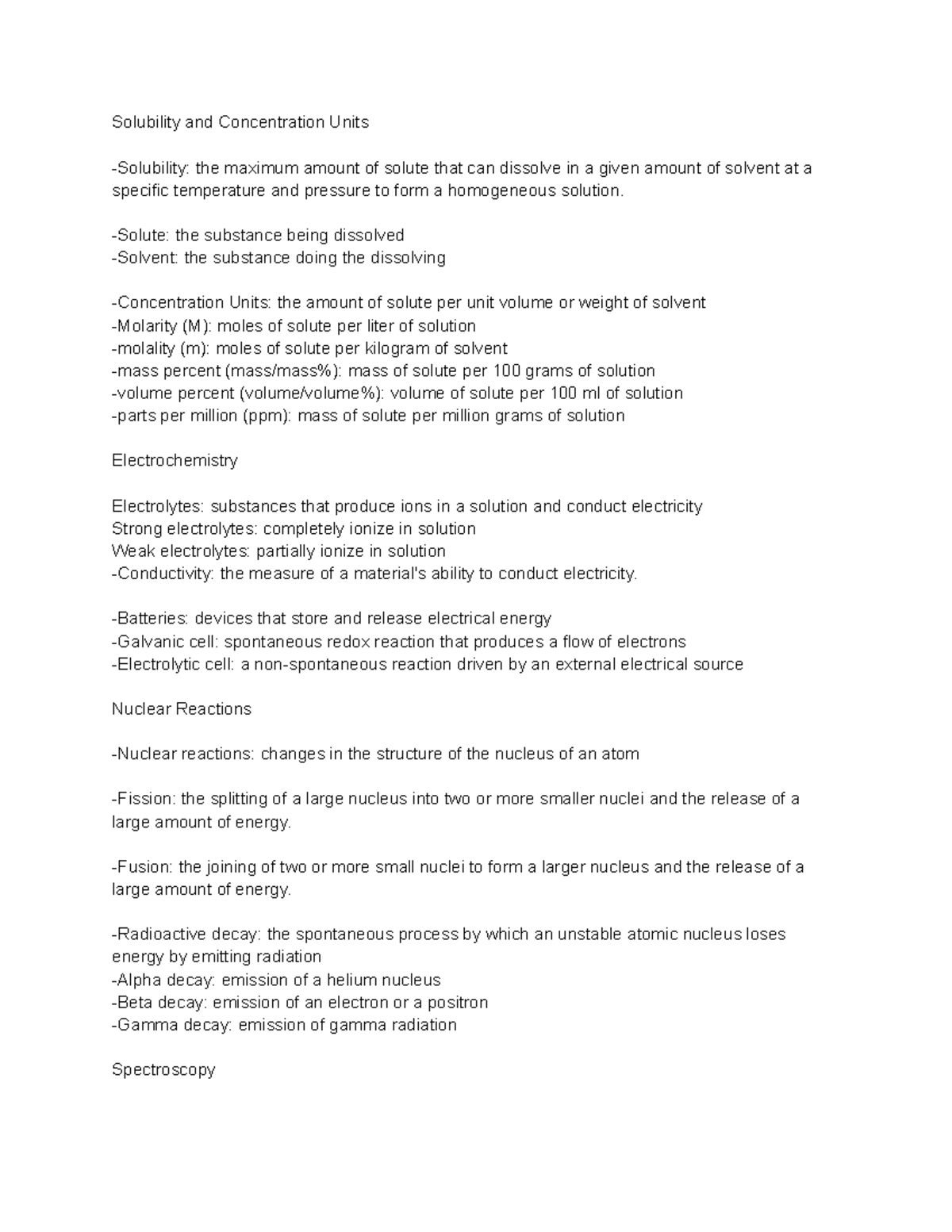 CH 2335 Lecture Notes P3 - Solubility and Concentration Units ...