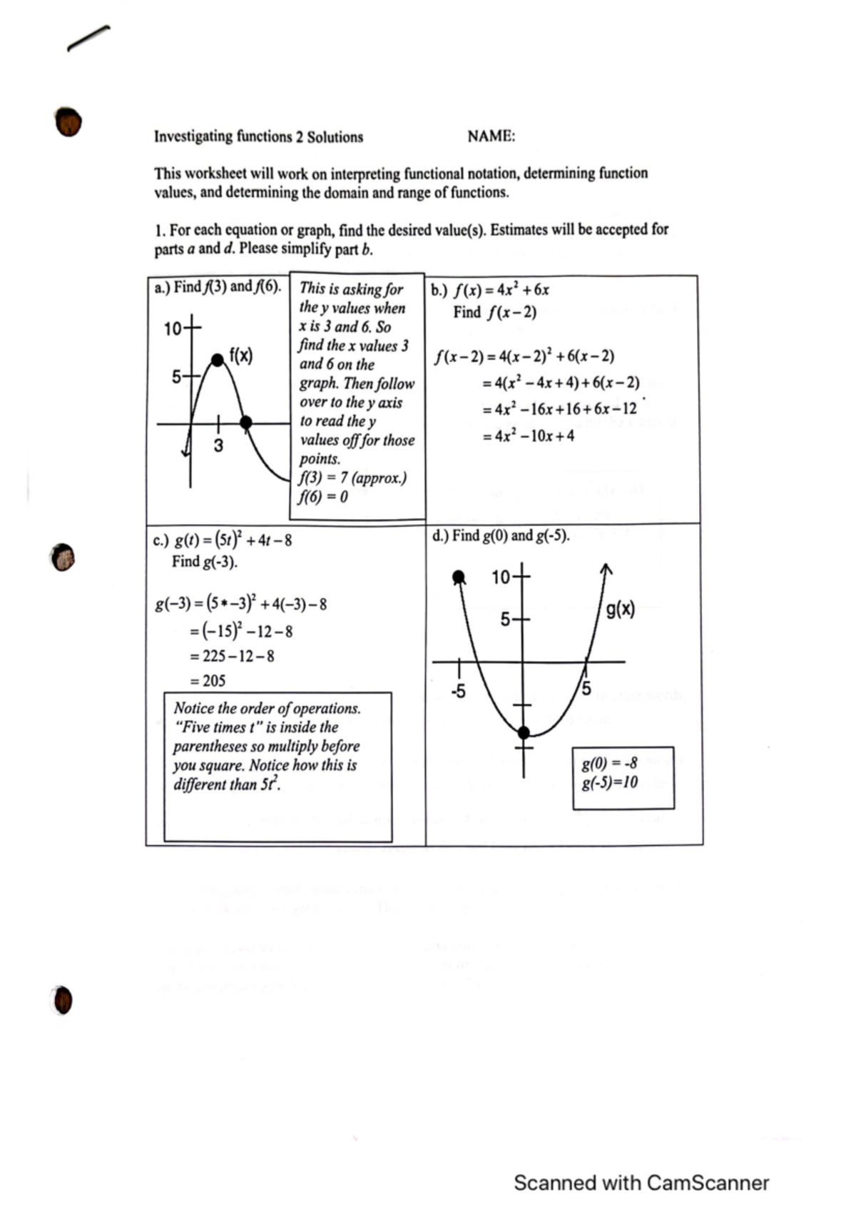 Math 131 Investigating Functions 3 Math 131 Studocu