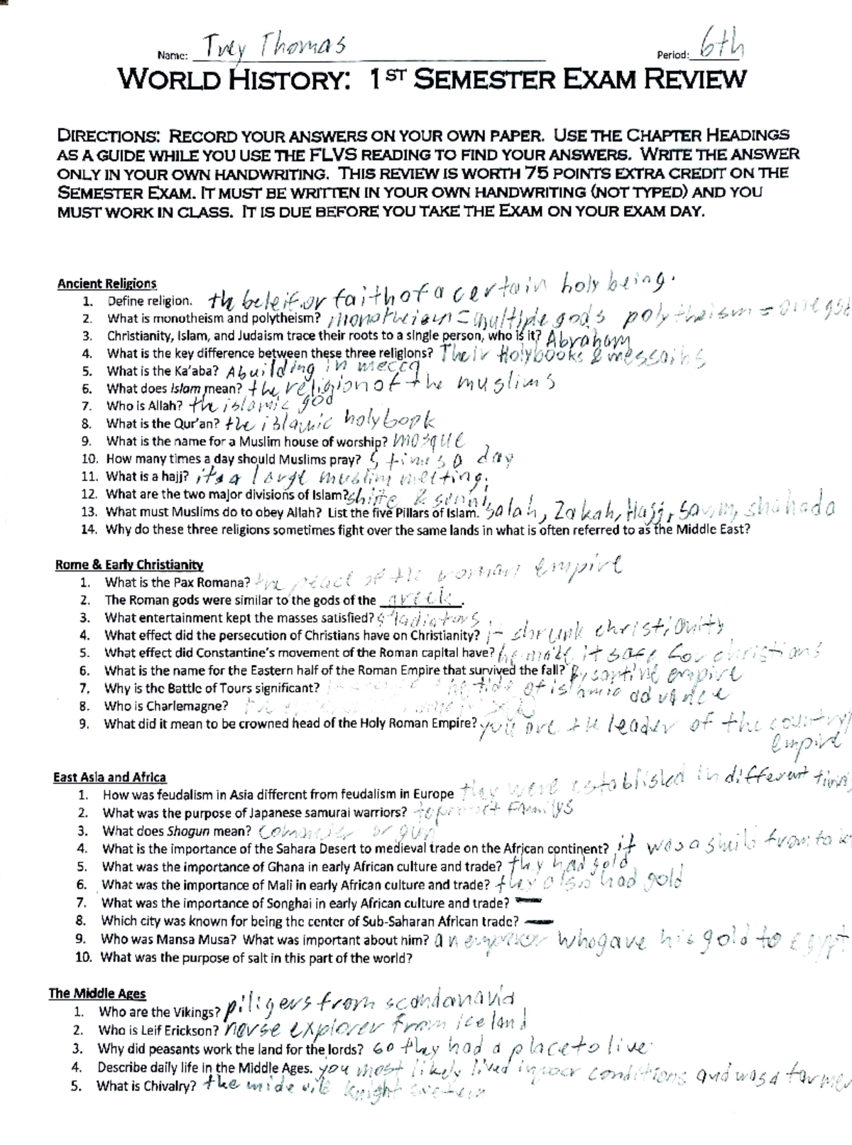 Adobe Scan Jan 12, 2021 - Hw help - Tuly 1honas t WORLD HISTORY: 1ST ...