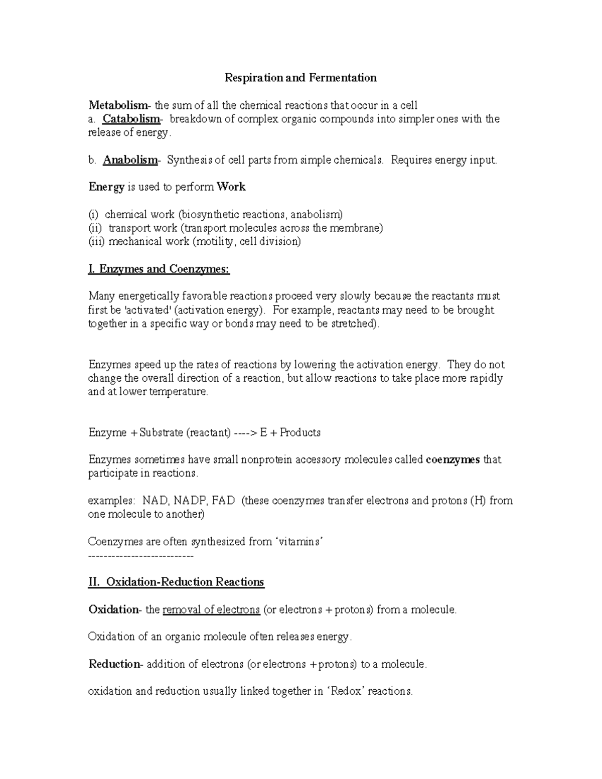 Respiration And Fermentation Notes Respiration And Fermentation respiration-and-fermentation-notes-respiration-and-fermentation