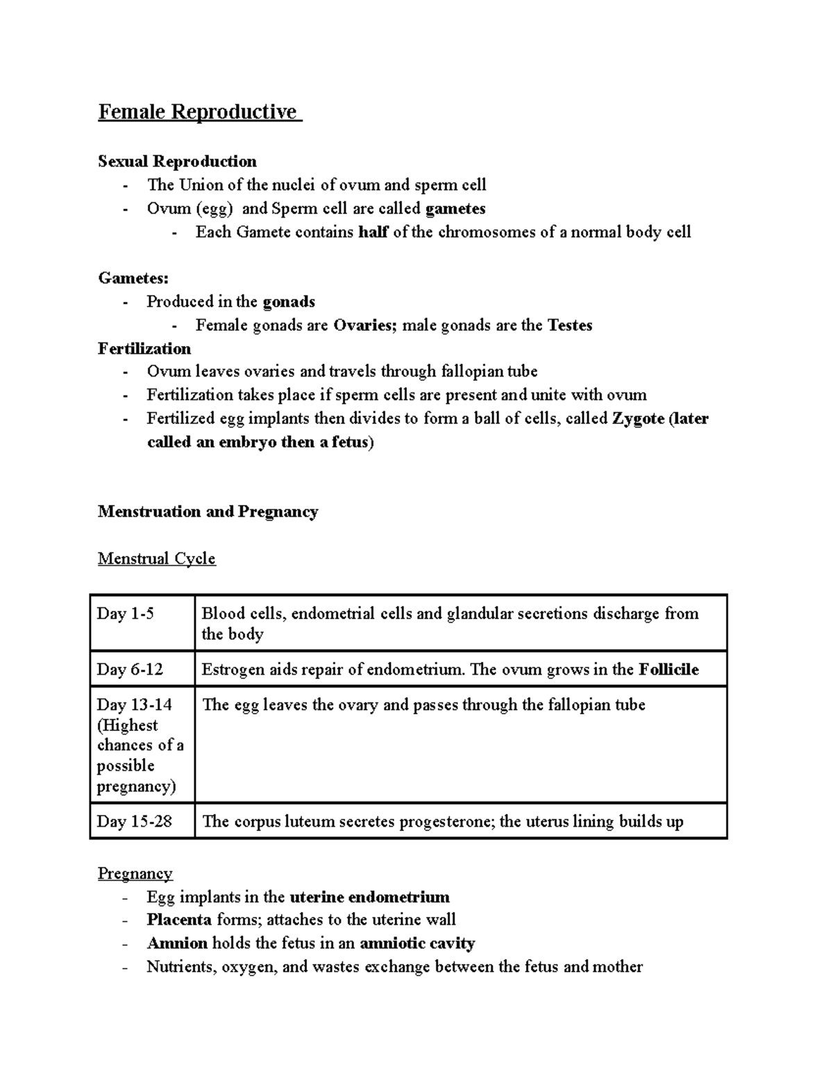 Copy of Medical Terminology Chapter 8-9 Reproductive System - Female ...