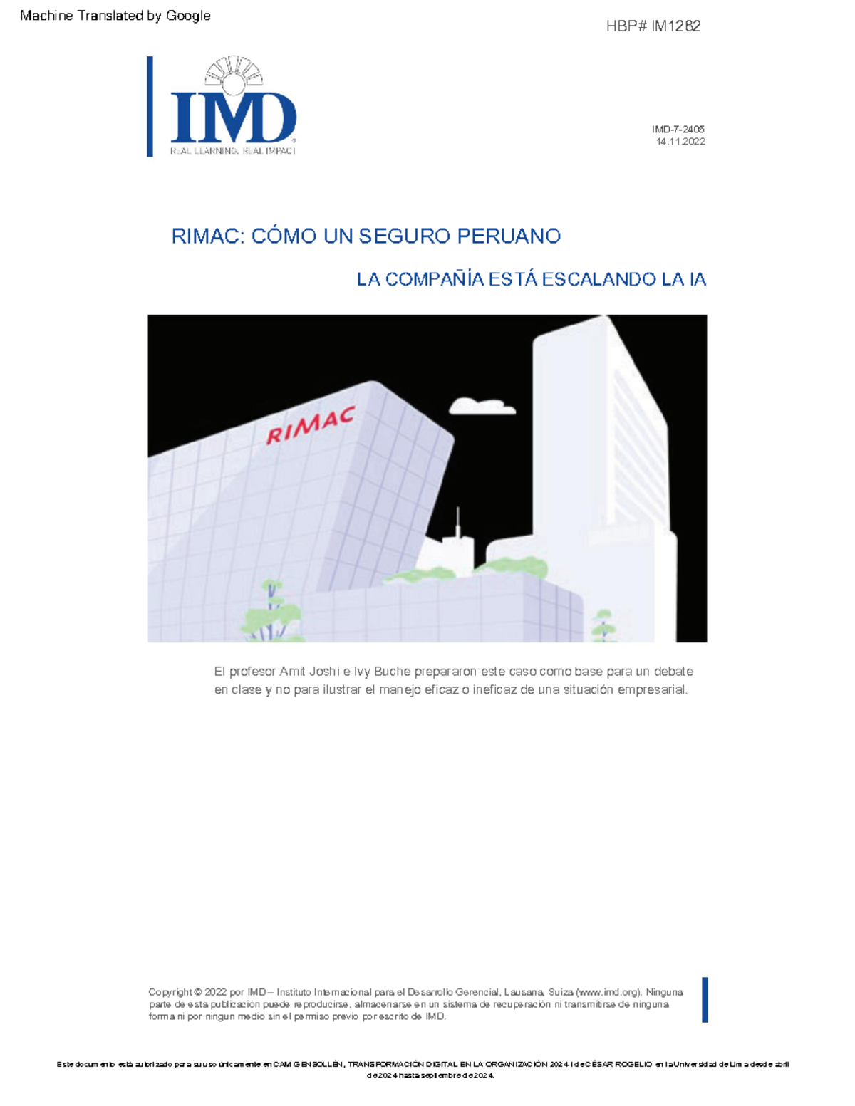 Rimac - LA COMPAÑÍA ESTÁ ESCALANDO LA IA RIMAC: CÓMO UN SEGURO PERUANO ...