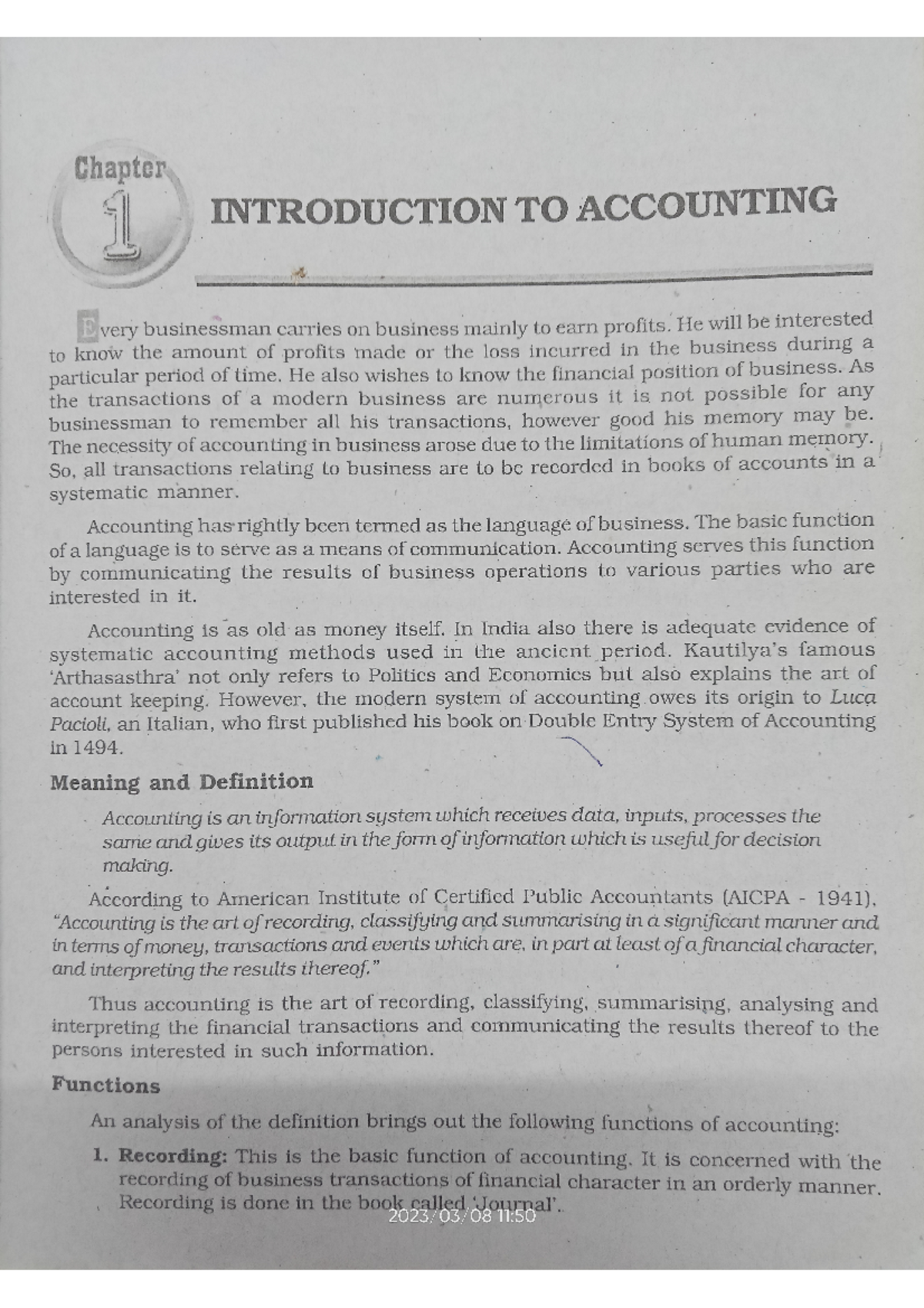 Introduction of accounting - Co-operation - Studocu