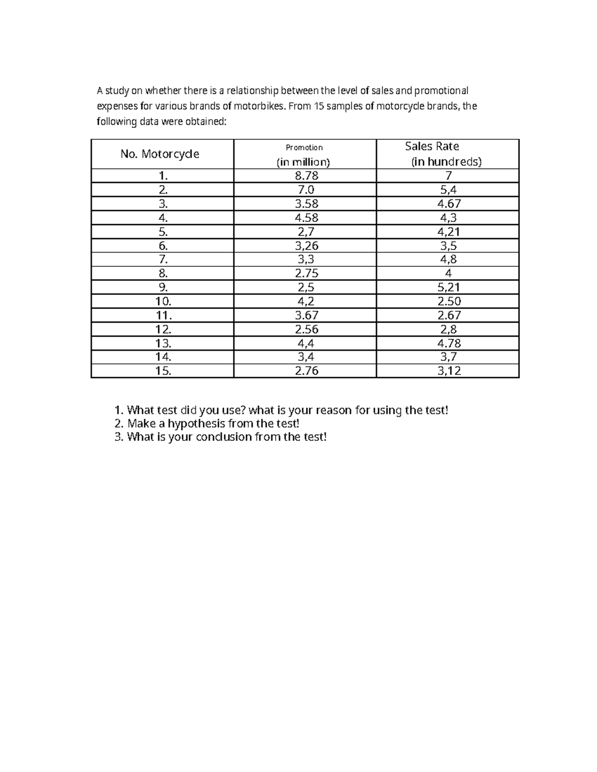 Statistics Materials-14 - A study on whether there is a relationship ...