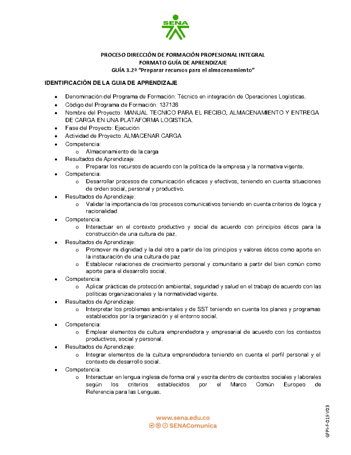 GFPI-F-019 GUIA DE Aprendizaje 3.2 a - PROCESO DIRECCIÓN DE FORMACIÓN PROFESIONAL INTEGRAL ...
