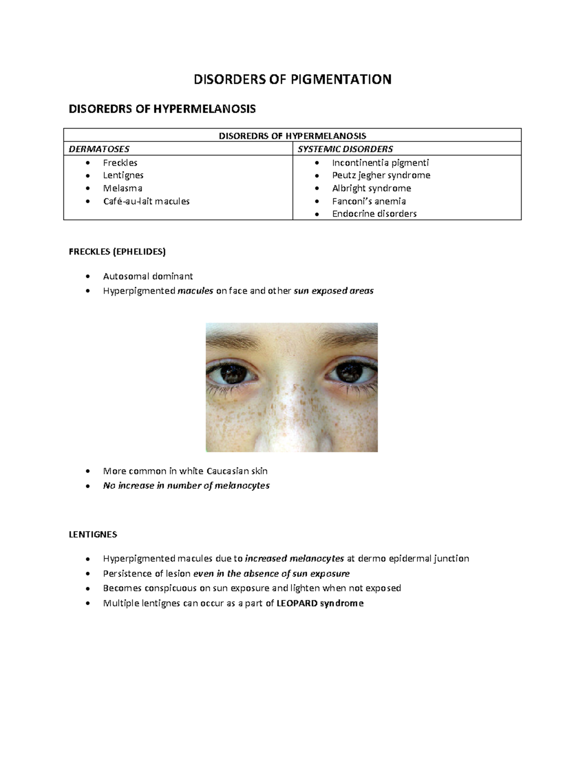 Pigmentation Disorders - GET A Thorough Understanding Through Keypoints ...