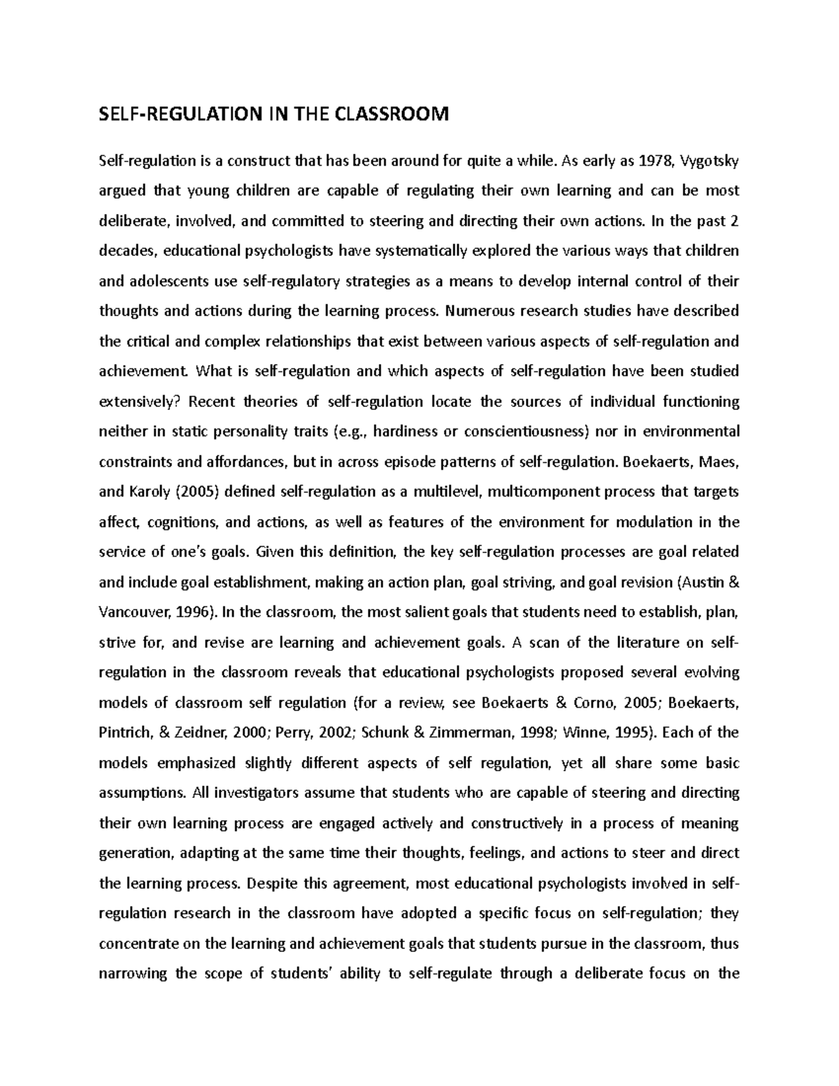 self-regulation-in-the-classroom-self-regulation-in-the-classroom
