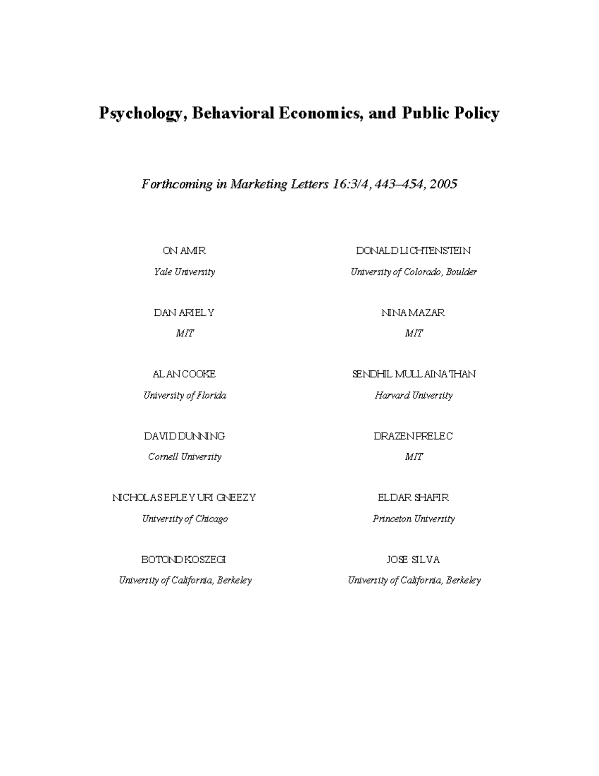International Organizations (POLS 445) wd32 - Psychology, Behavioral ...