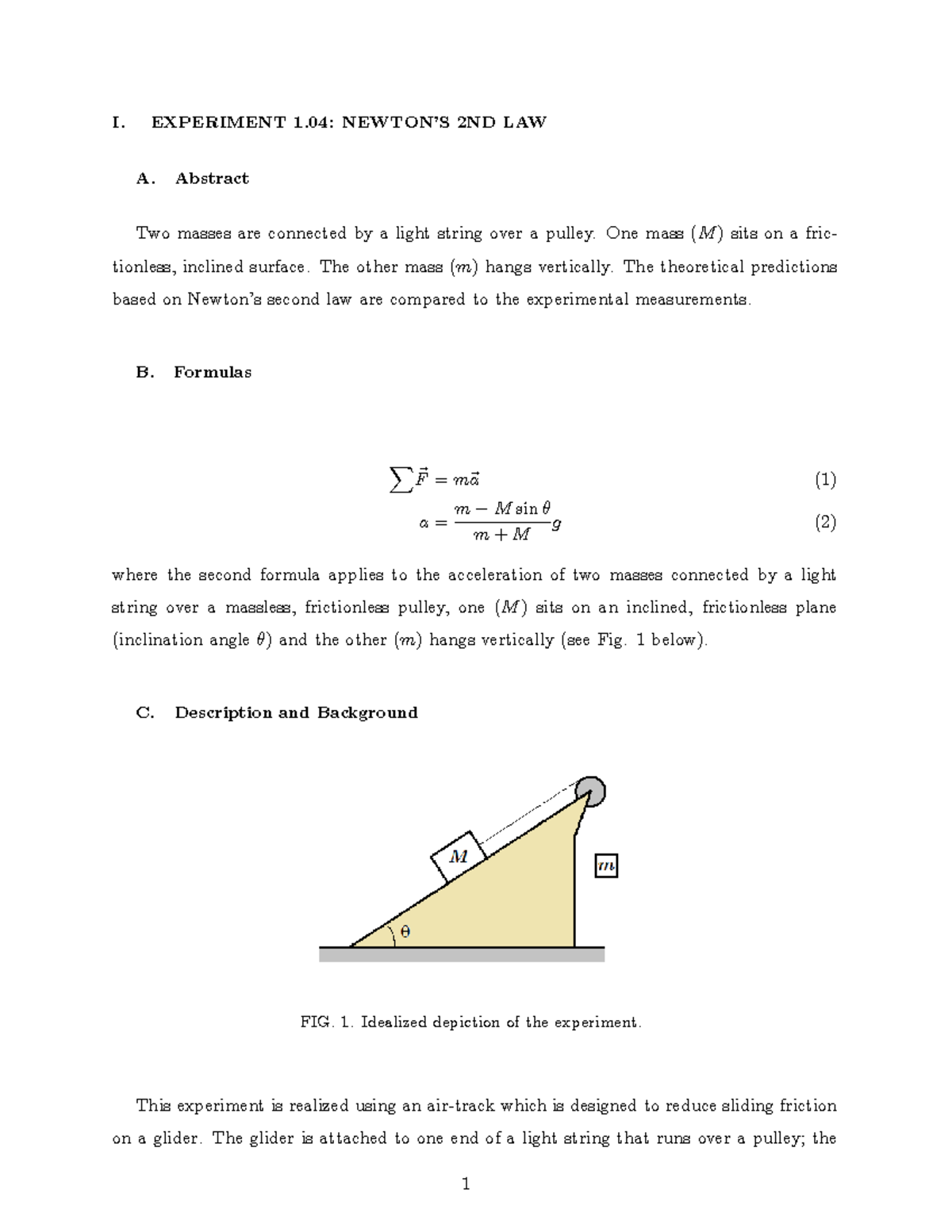 Experiment 1.04: 2nd Law Comparison - Studocu