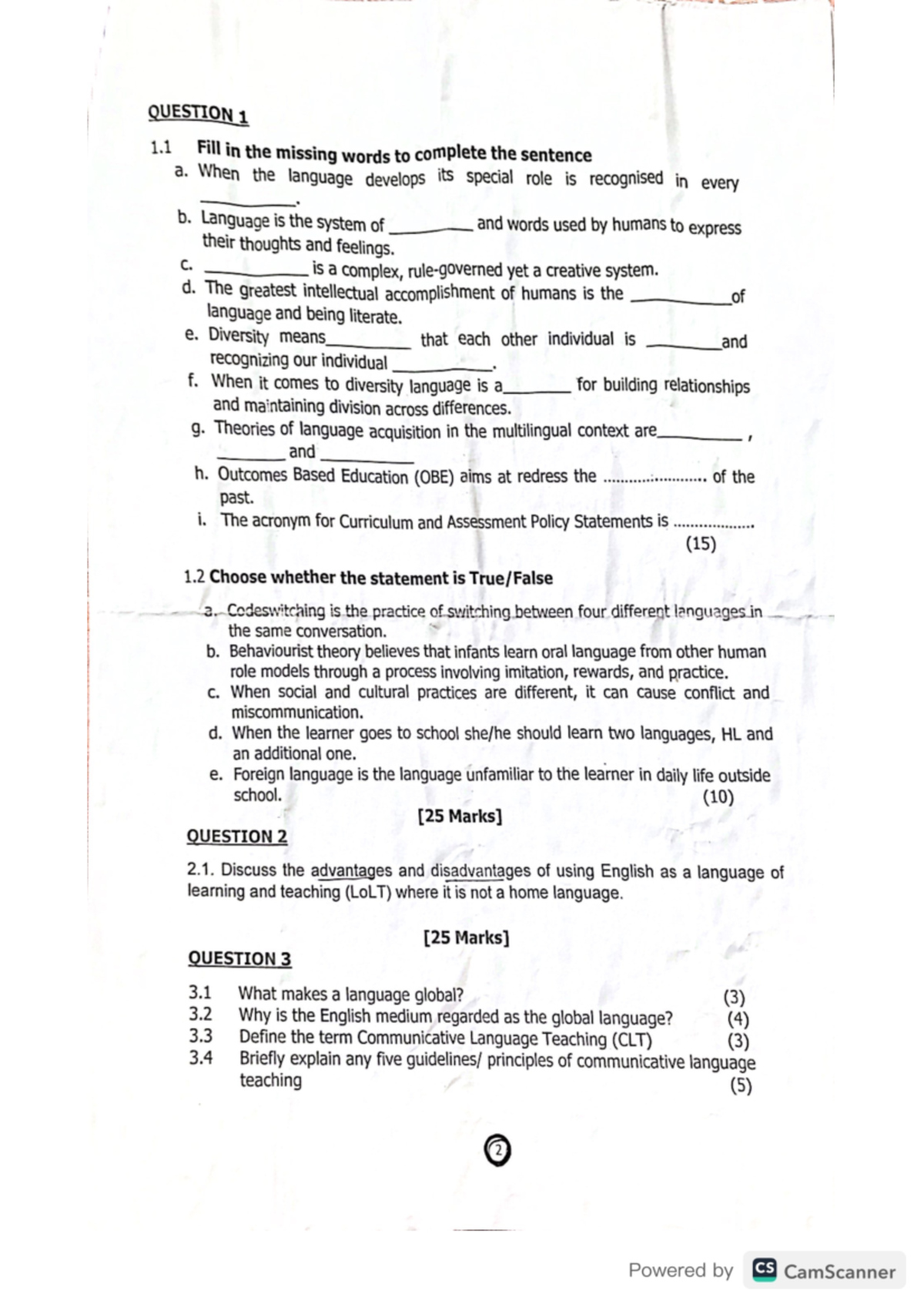 LEC - exam paper - Eng 1503 - Studocu