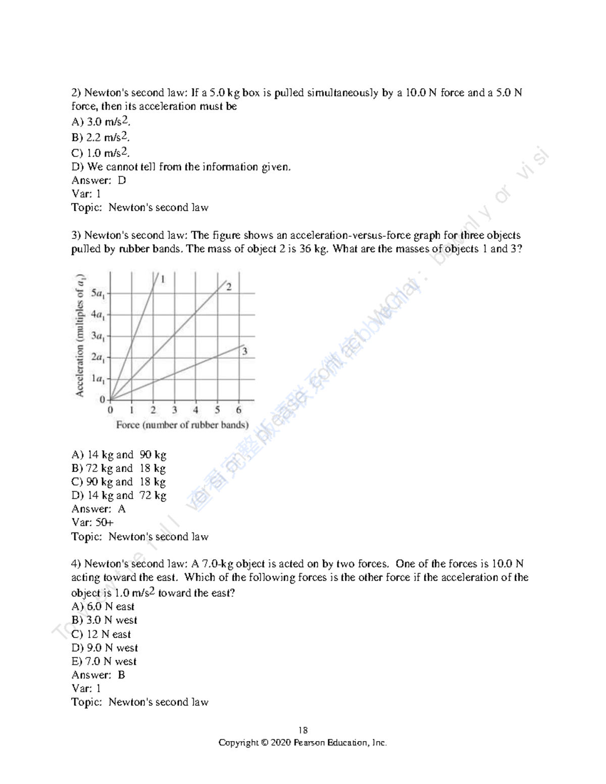 Test Bank for University Physics for Life Sciences 1st Edition Randall ...