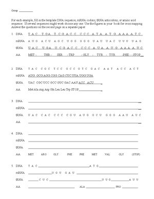 Worksheet lac operon (1)-1 - Lactose Worksheet Video 1. Introduction to ...