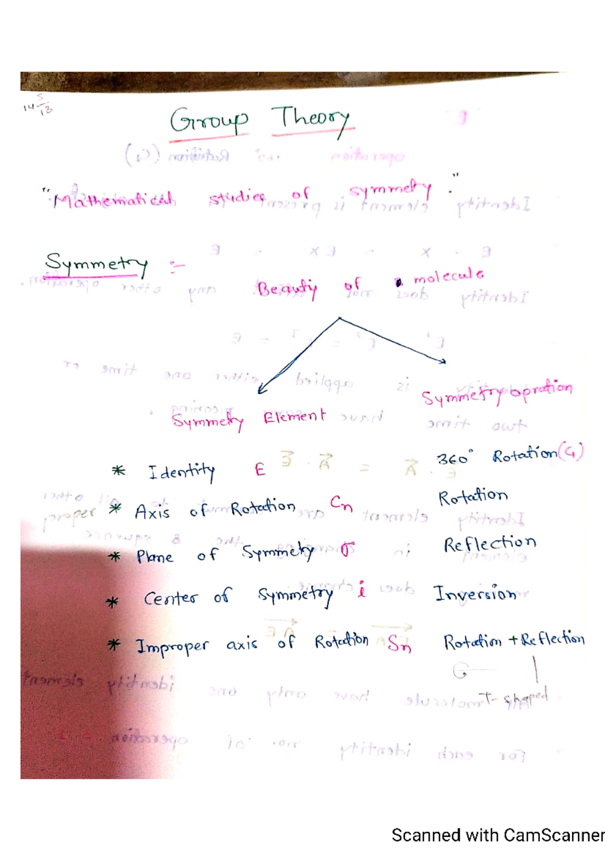 Group theory chemistry - Structural Geology - Studocu