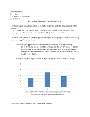 Transpiration Data Analysis - ) Write a hypothesis and rationale ...