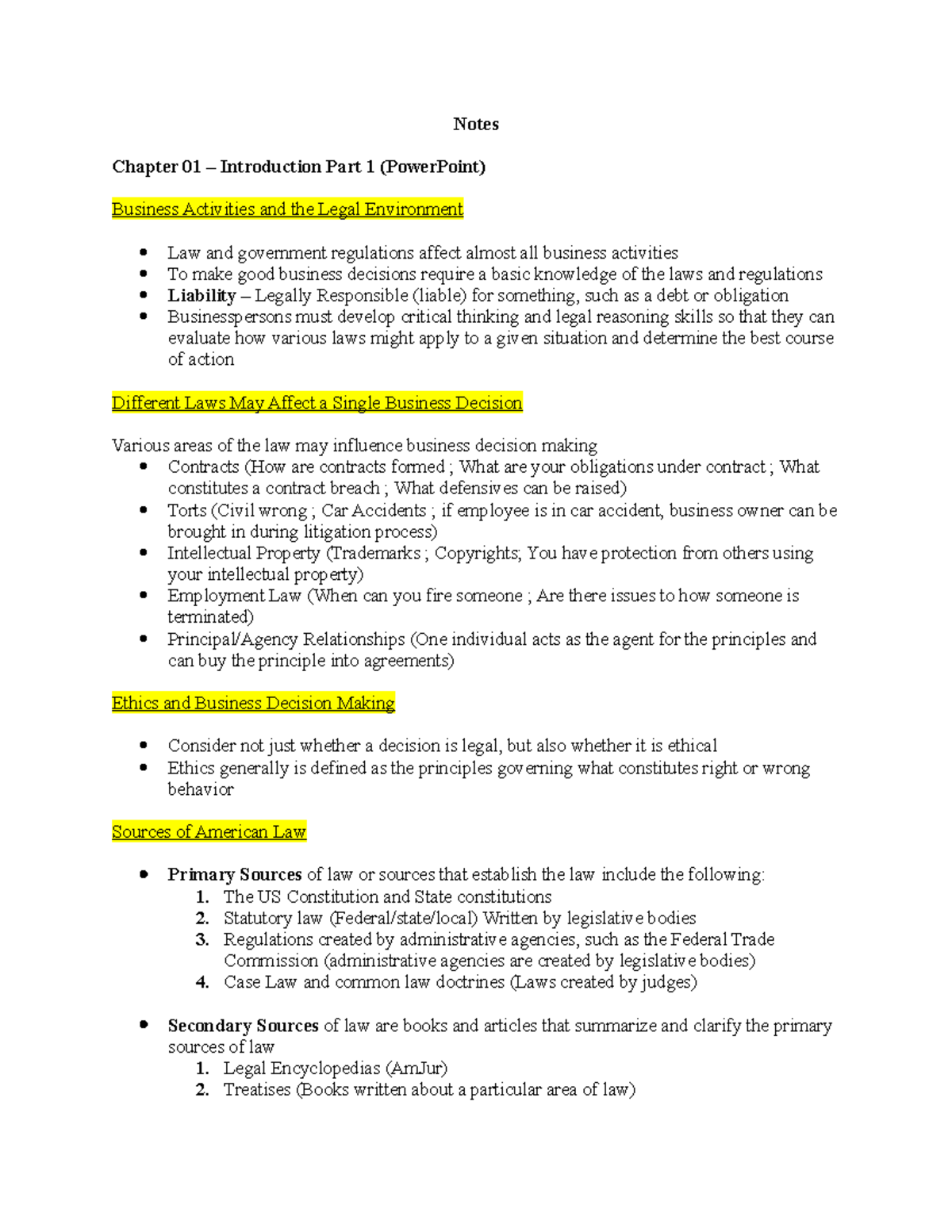 Unit 1 Notes - Unit 1 - Notes Chapter 01 – Introduction Part 1 ...