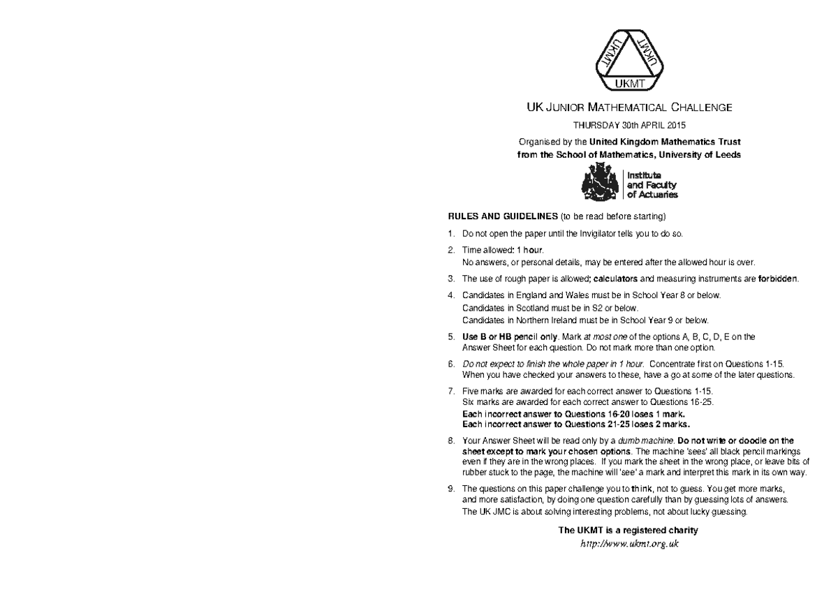 JMC Paper 2015 - sdfsdf - Studocu