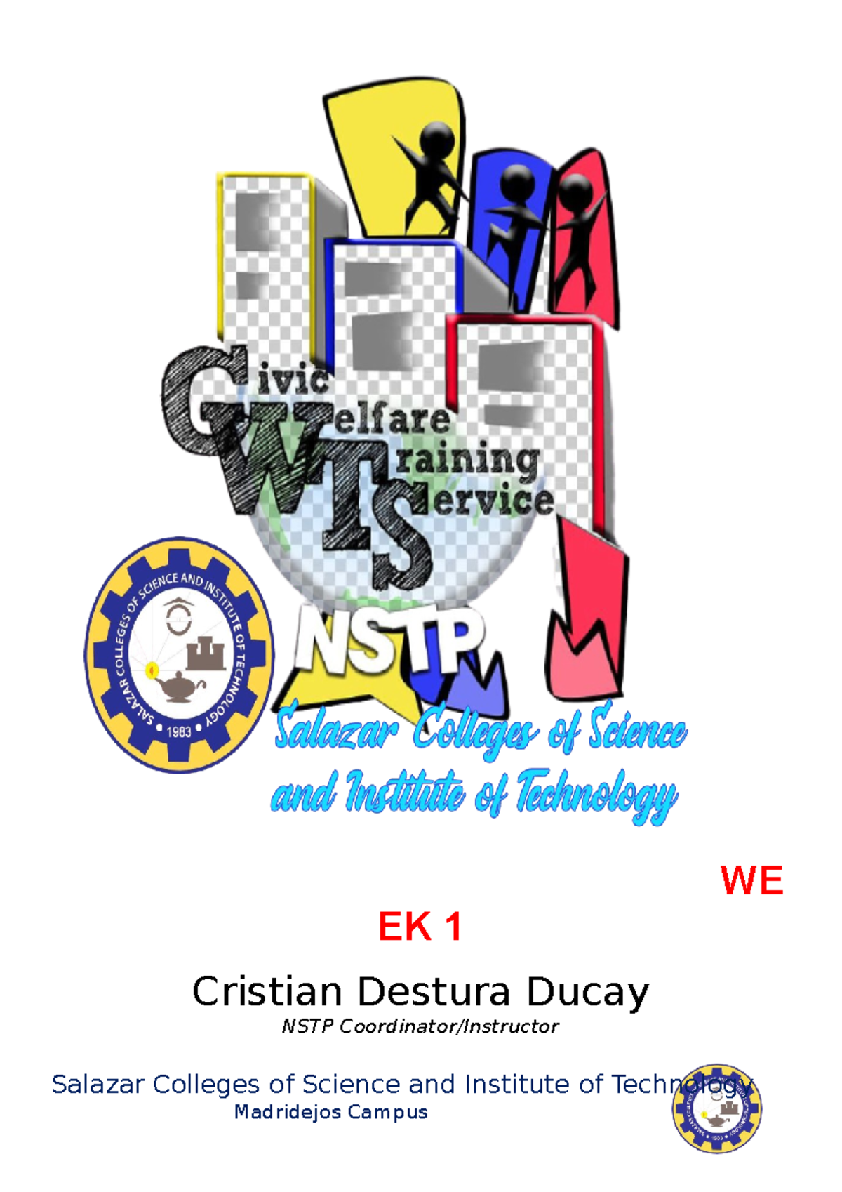 NSTP-WEEK-1 - NATONAL SERVICE TRAINING PROGRAM - WE EK 1 Cristian ...