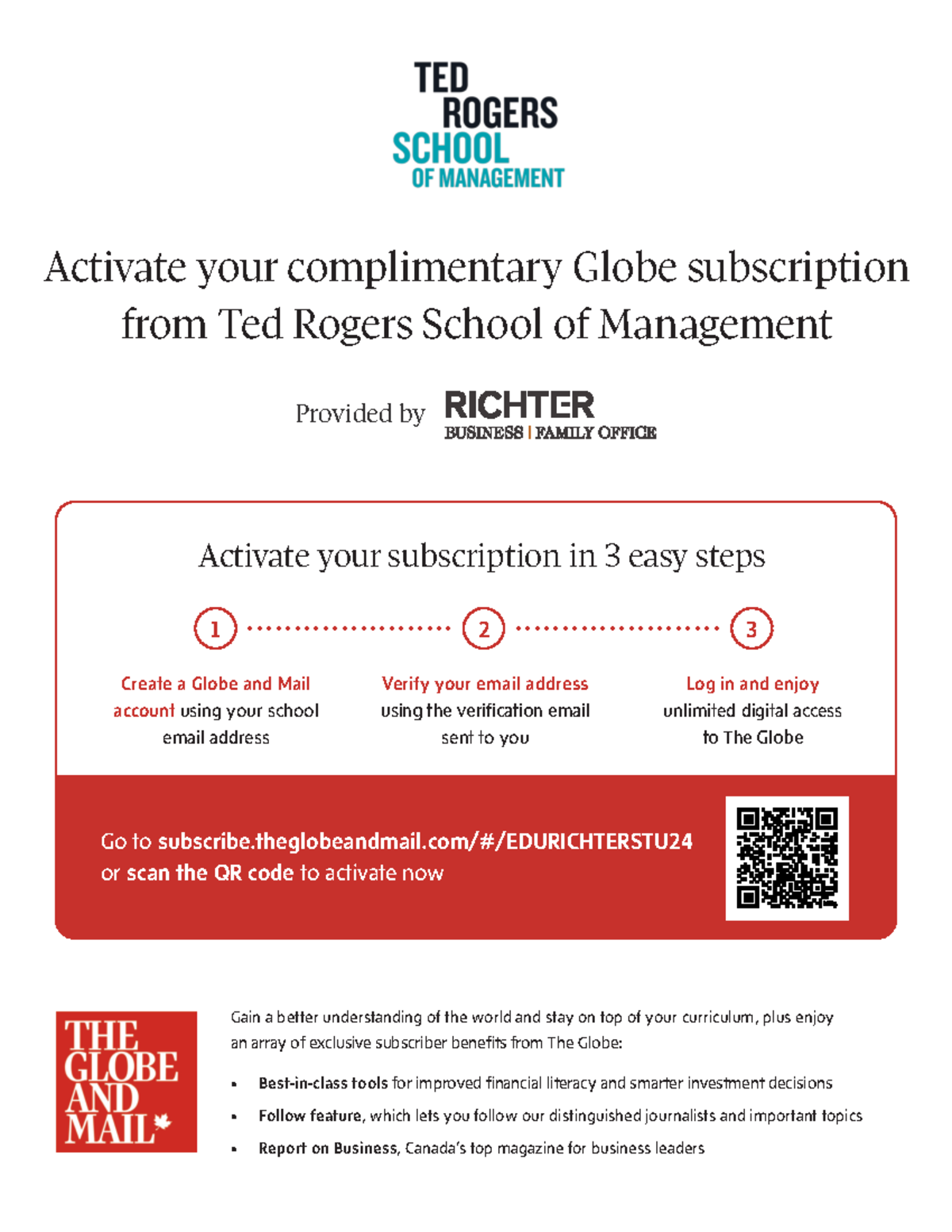 Globe Campus One Pager Ted Rogers-Stu - Activate your complimentary ...