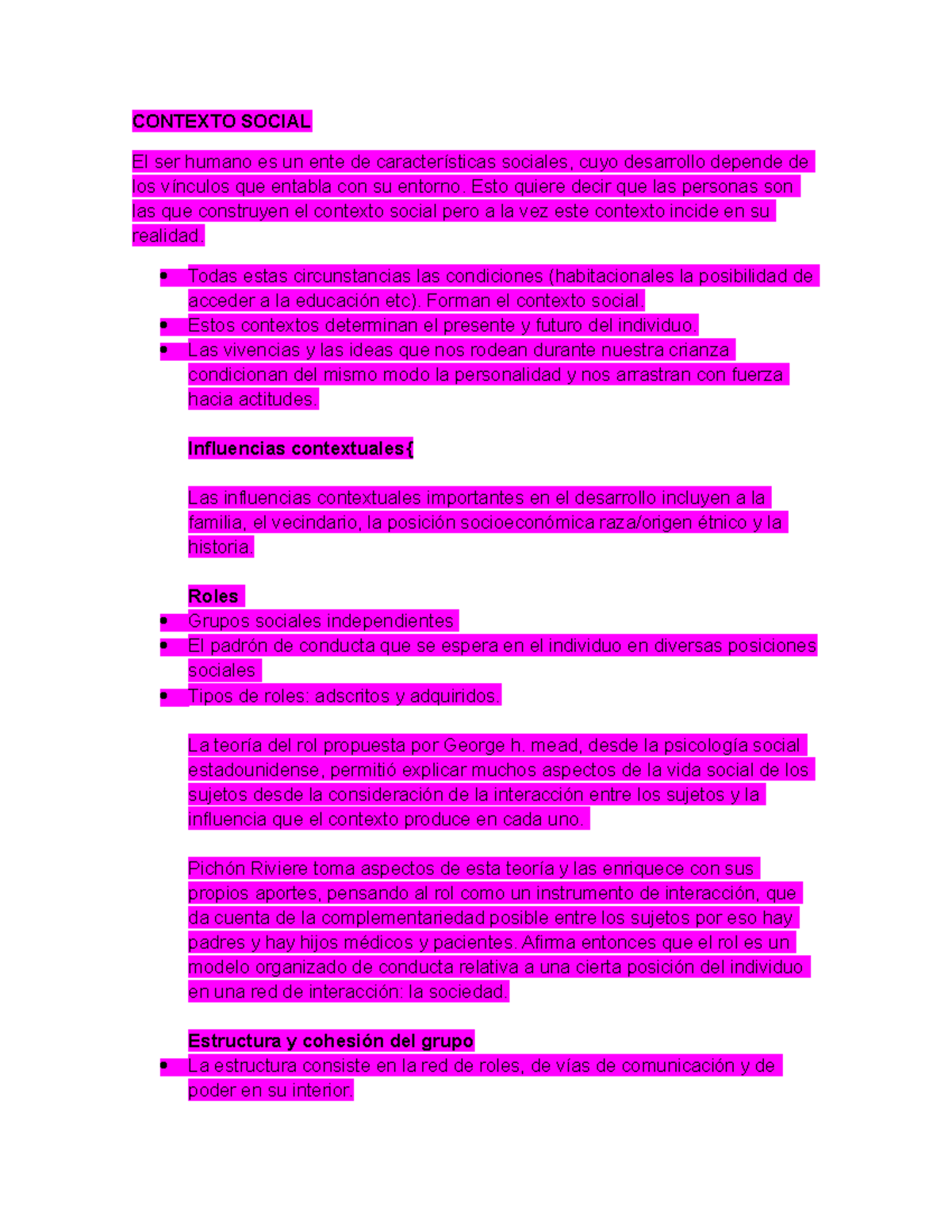 Contexto Social del desarrollo humano - CONTEXTO SOCIAL El ser humano ...