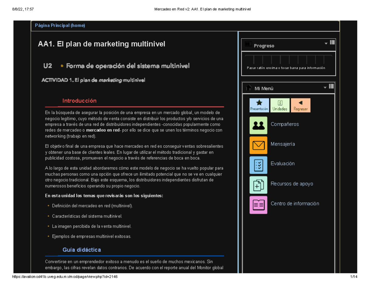 Mercadeo en Red v2 AA1. El plan de marketing multinivel - Página ...