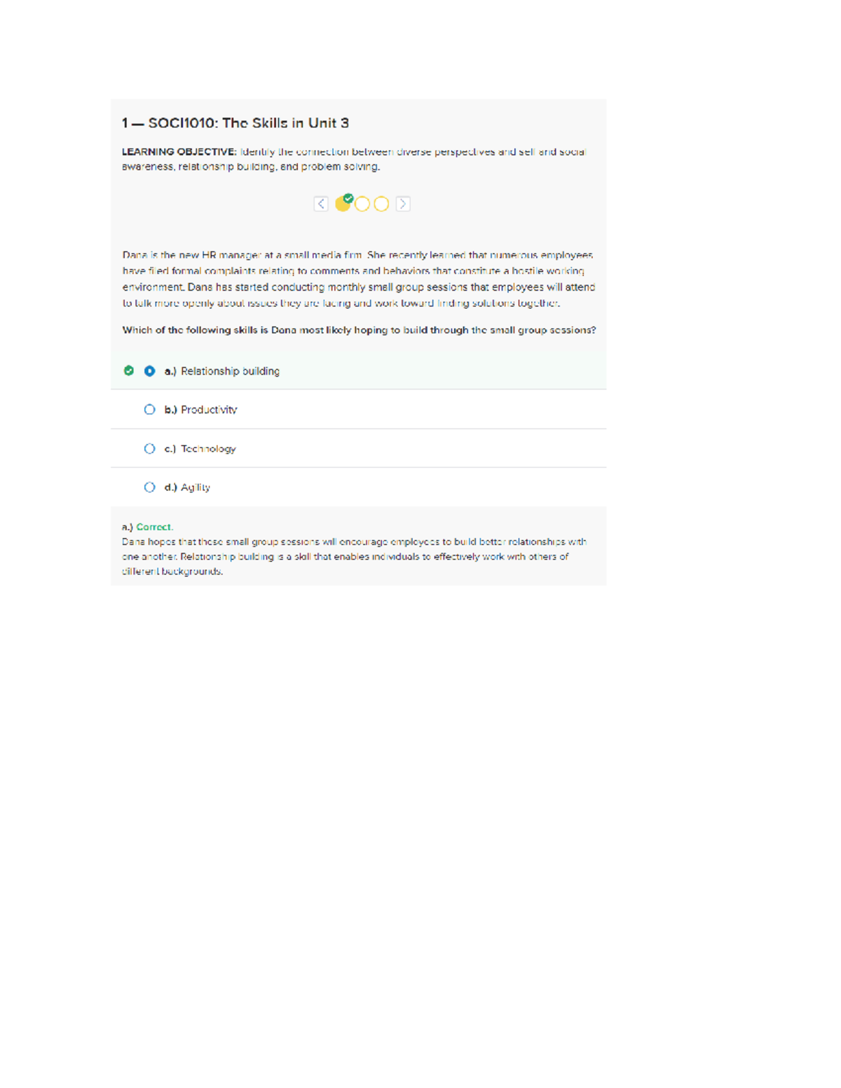 Unit 3 Challenge 1 - Sophia SOC101 Story of Us Embracing Diversity Collaboration - Studocu