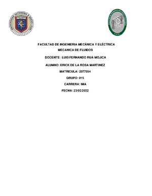 Practica 8- Mat. 2077554 - FACULTAD DE INGENIERÕA MEC¡NICA Y EL.. LABORATORIO DE TERMODIN¡MICA ...