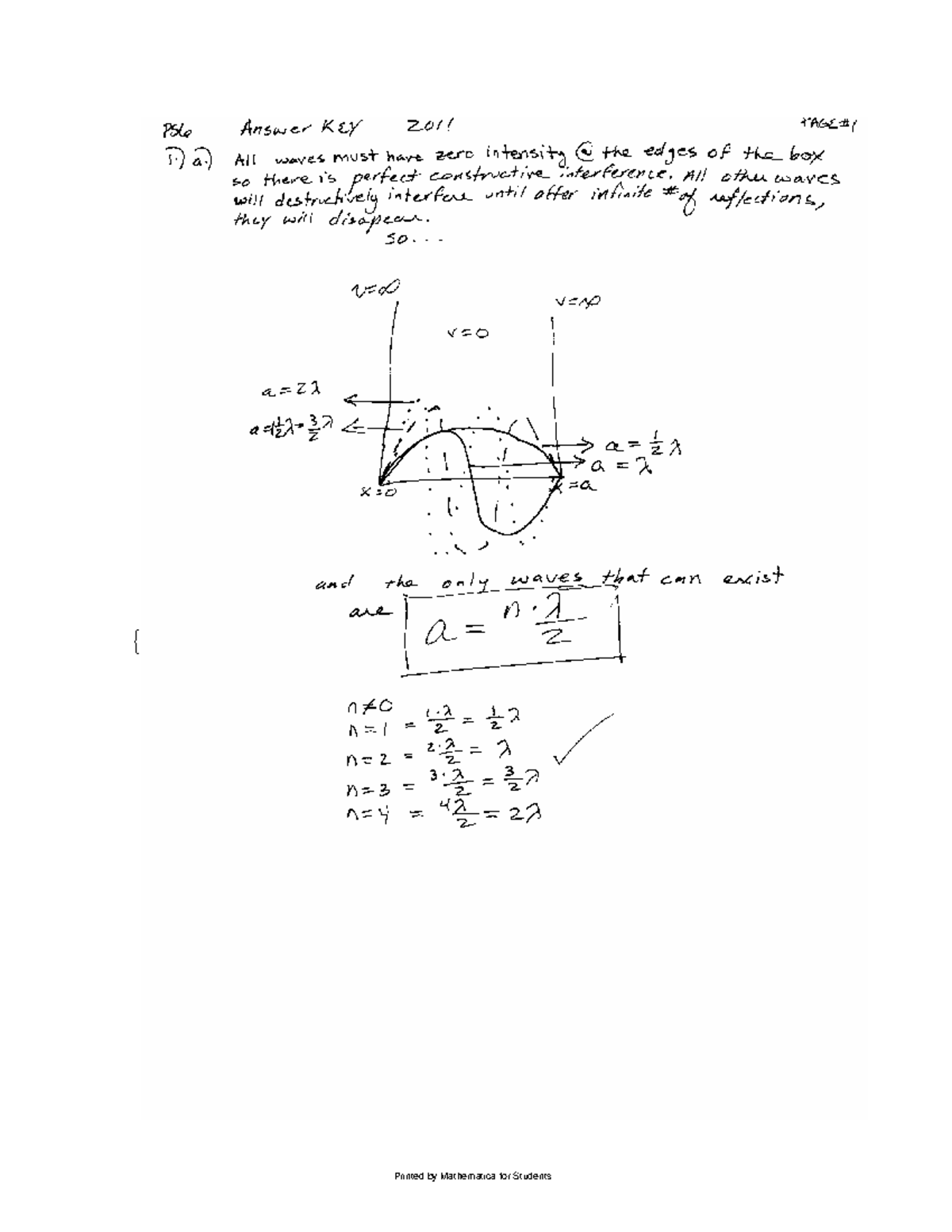 PS6 key 2011-1 - Mathematica-based homework and key - : > : > n=4: 5-10 Joules 2c. You’re now ...