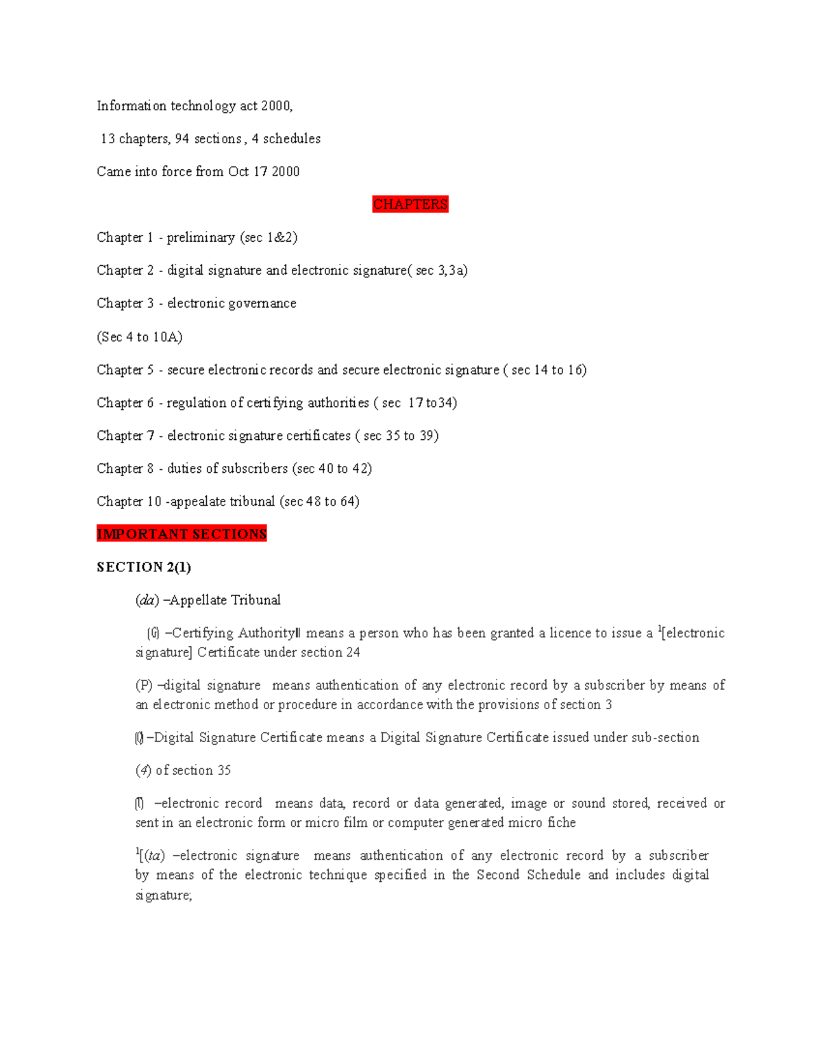 Information Technology - Electronic signature. 4. Legal recognition of ...