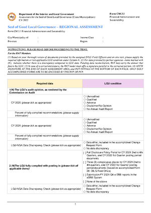 Form 2E (Photo Documentation) PCM - Financial Administration ...