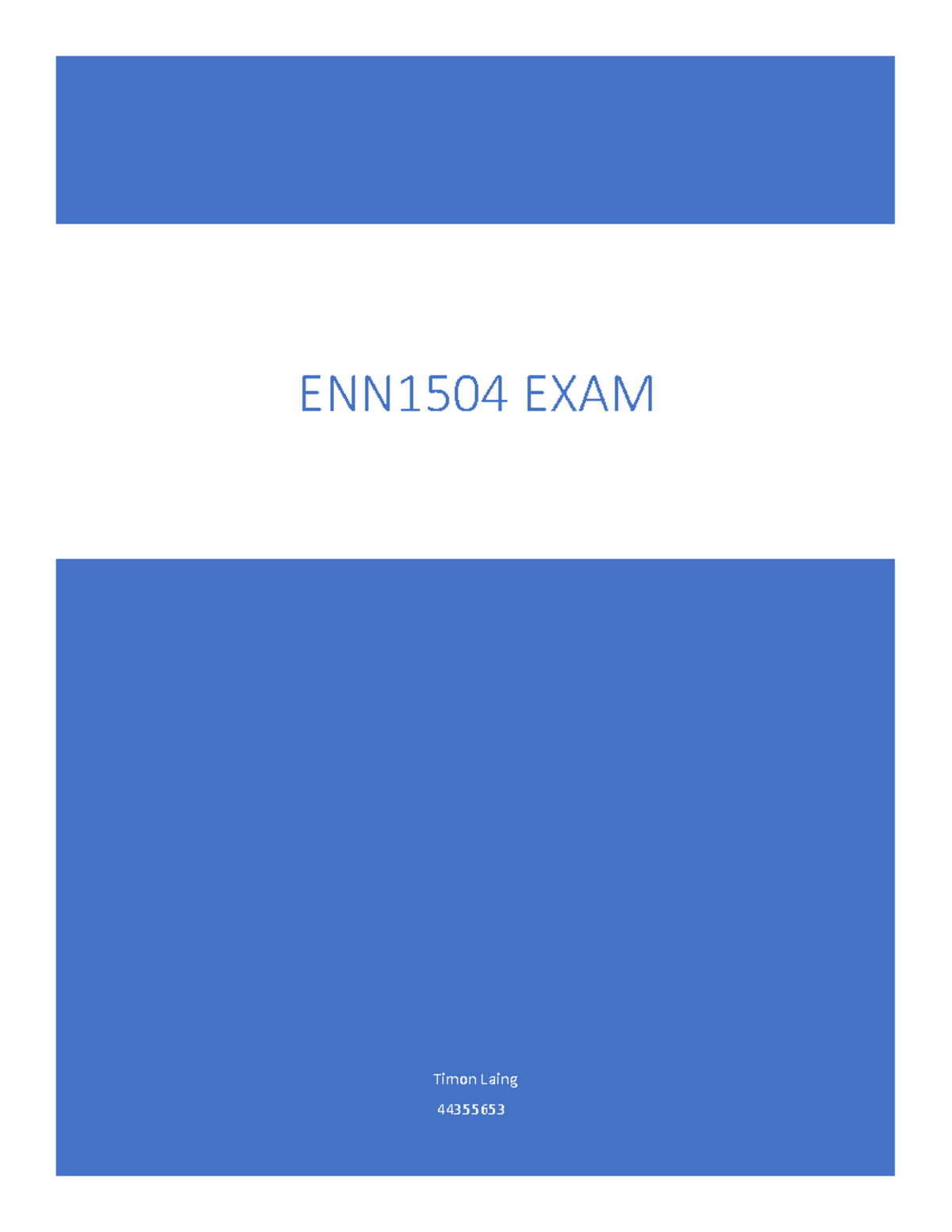 ENN1504 44355653 Septoct Exam Mark-up - Timon Laing ENN1504 EXAM ...